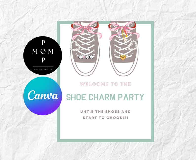 Shoelace Charm Party 5" X 7" + 8" X 10" Poster + Phone Wallpaper ...