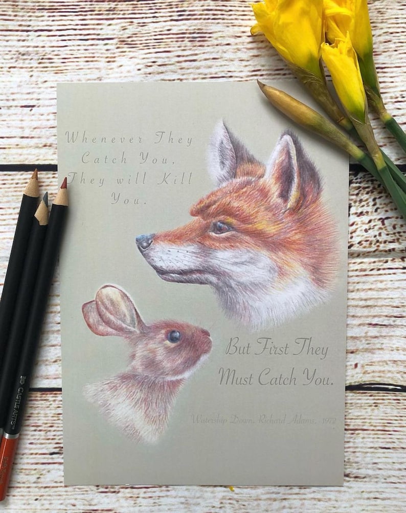 Watership Down Art Print A5 - Etsy