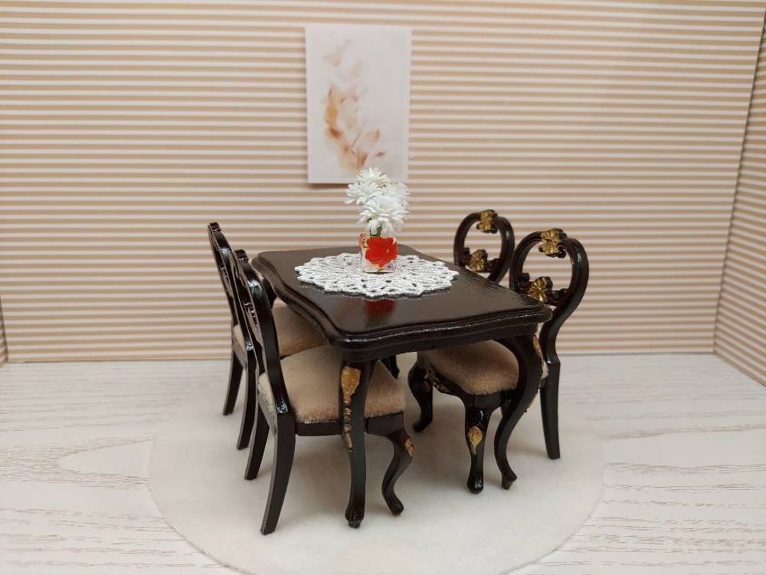 Lundby Original Rococo Dining Set With Tiny Accessories Inclusive - Etsy