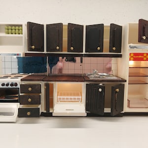 Lundby Original Complete Kitchen With Lights. - Etsy