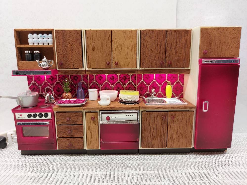 Lundby original complete kitchen with lights and tiny | Etsy
