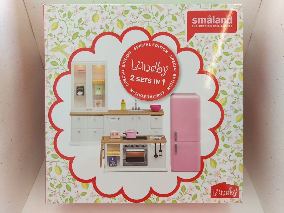 Lundby Original Complete Kitchen With Lights and Tiny Accessories ...