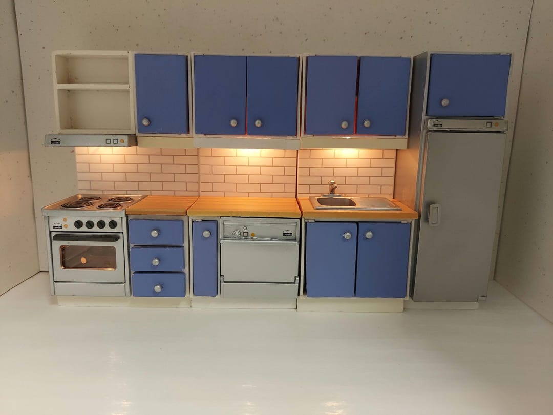 Lundby Original Complete Kitchen With Lights - Etsy