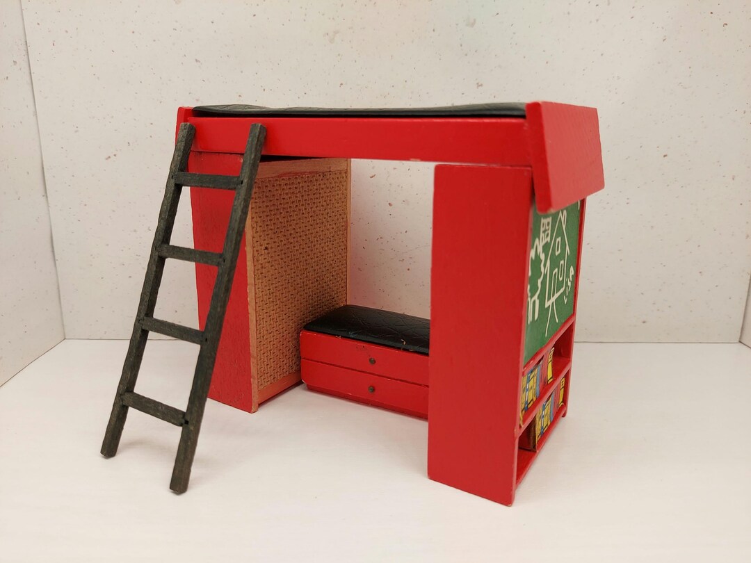 Lundby Original Bunk Bed With Cabinet and Light - Etsy
