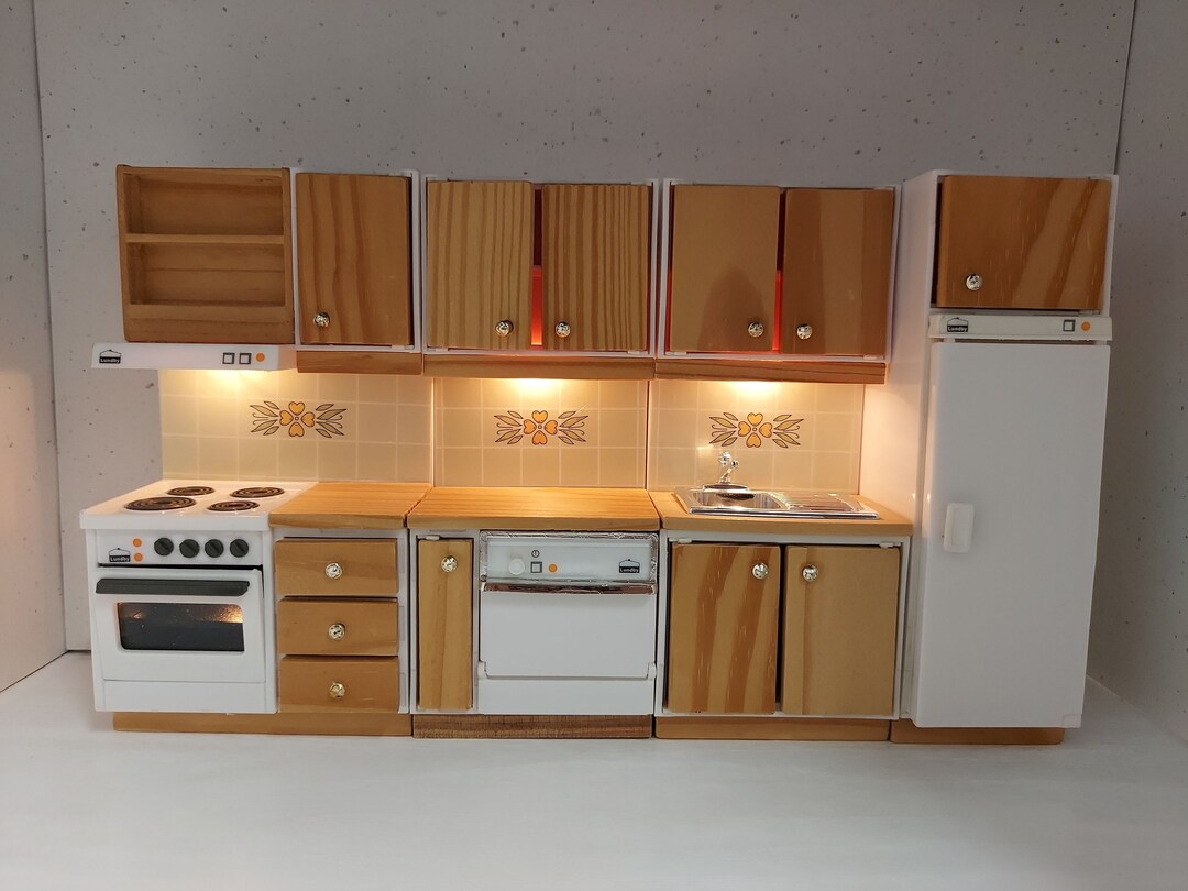 Lundby Complete Kitchen With Lights - Etsy