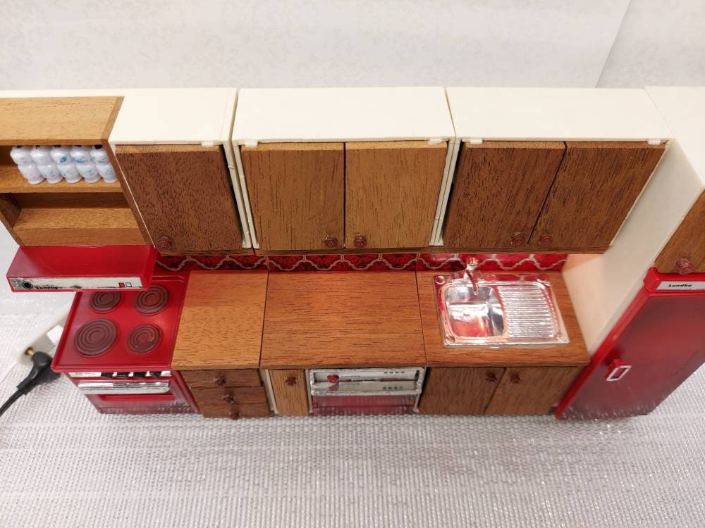 Lundby original complete kitchen with lights and tiny | Etsy