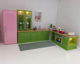 Lundby Complete Kitchen With Lights - Etsy