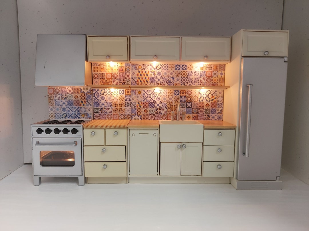 Lundby Original Complete Kitchen With Lights - Etsy