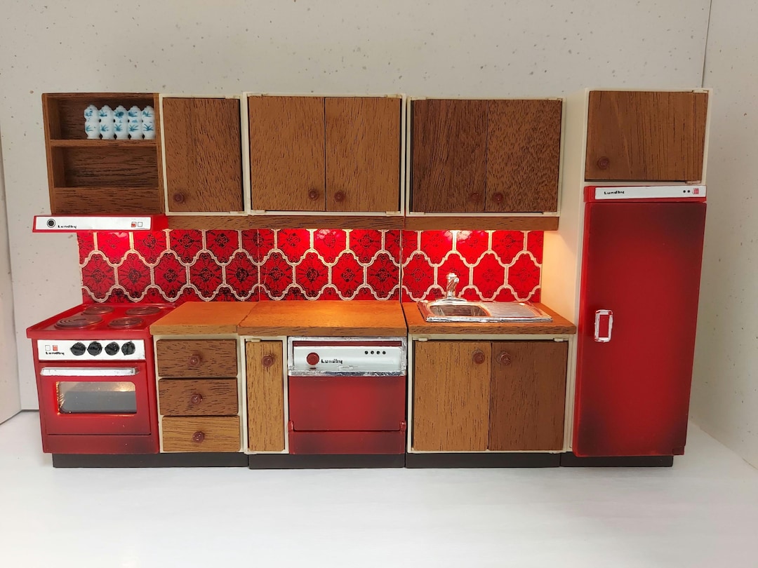 Lundby Complete Kitchen With Lights - Etsy