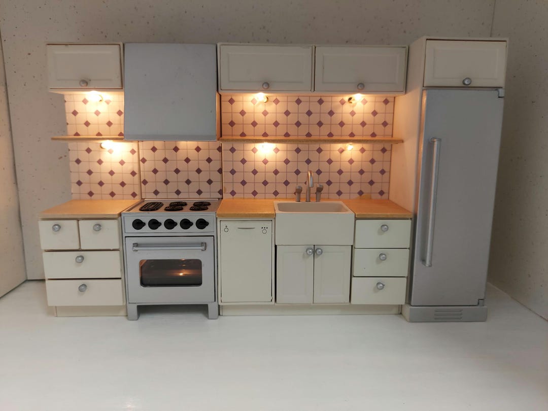 Lundby Original Complete Kitchen With Lights. - Etsy