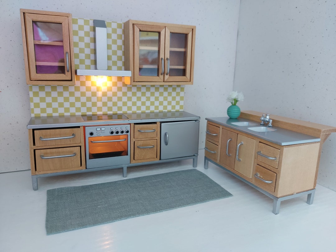 Lundby Original Kitchen With Lights. - Etsy