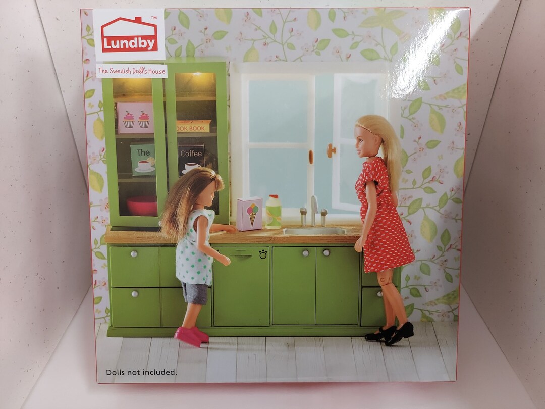 Lundby Kitchen Sink Unit With Lights and Accessories Inclusive. Brand ...