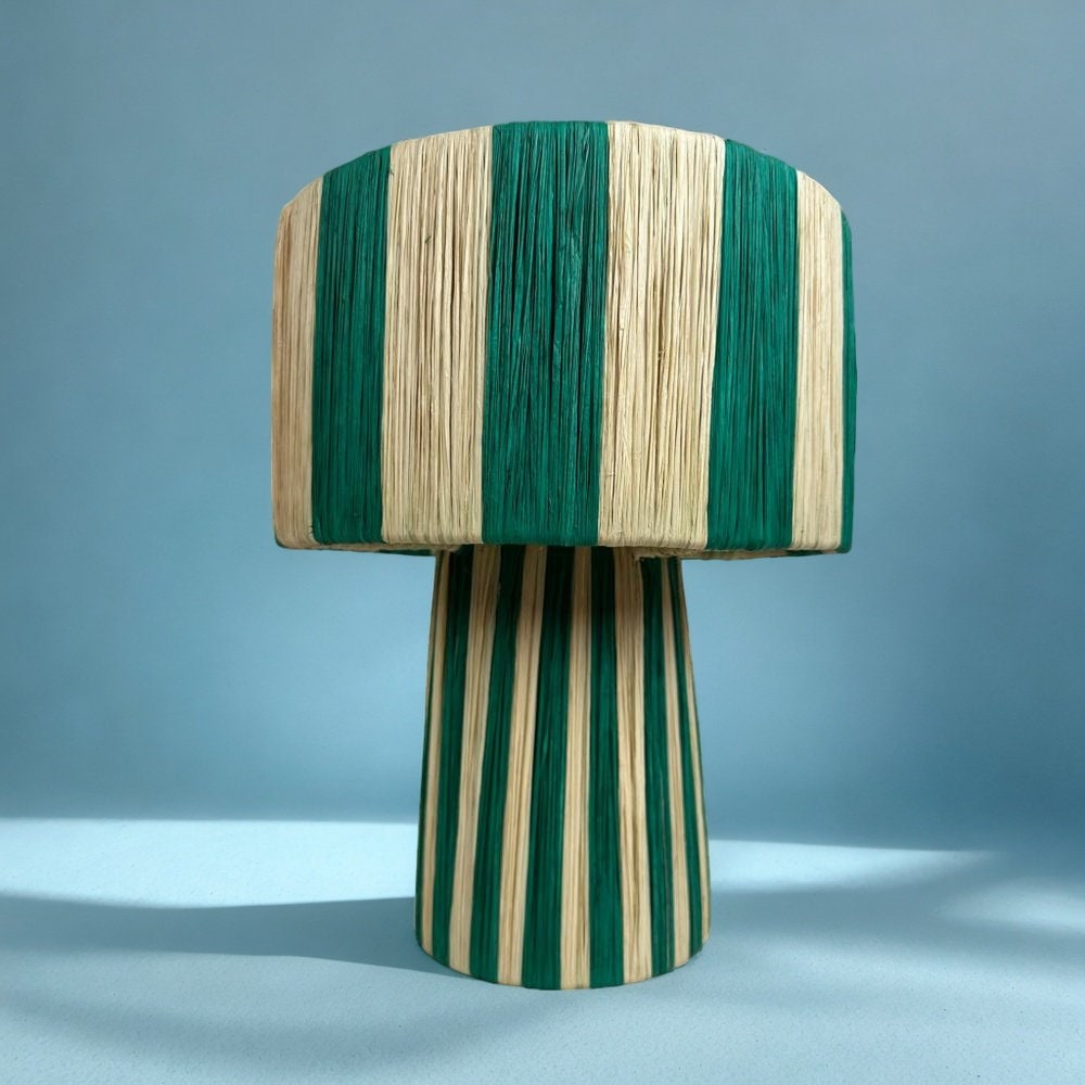 Handmade Raffia Lampshade Artistic Table Lamp Shade Moroccan - Etsy
