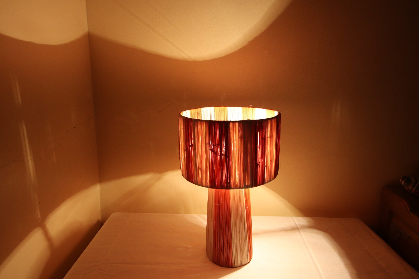 Handmade Raffia Lampshade Artistic Table Lamp Shade Moroccan - Etsy