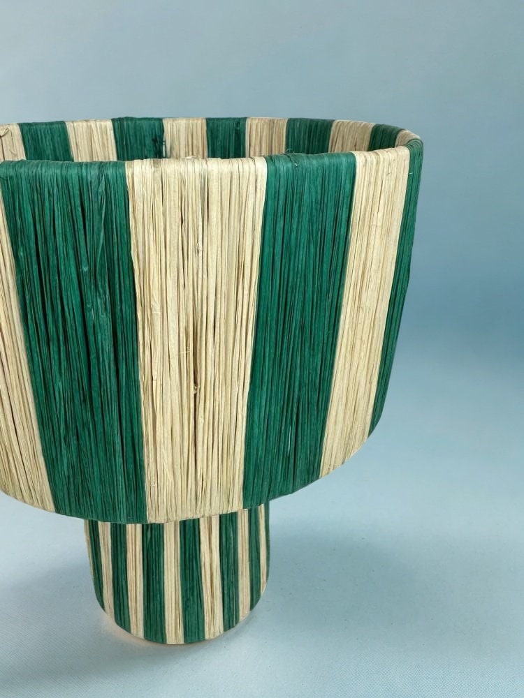 Handmade Raffia Lampshade Artistic Table Lamp Shade Moroccan - Etsy