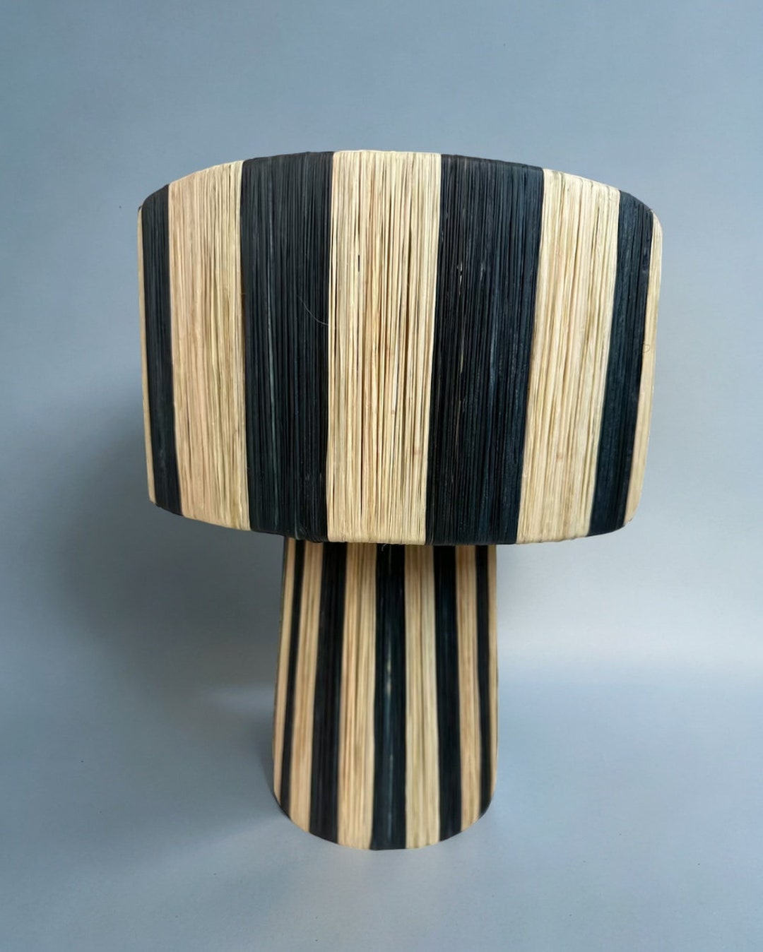 Handmade Raffia Lampshade, Artistic Table Lamp Shade, Moroccan Lamp ...