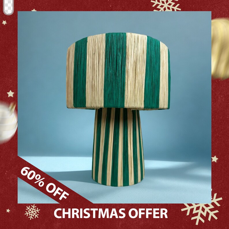 Handmade Raffia Lampshade Artistic Table Lamp Shade Moroccan - Etsy