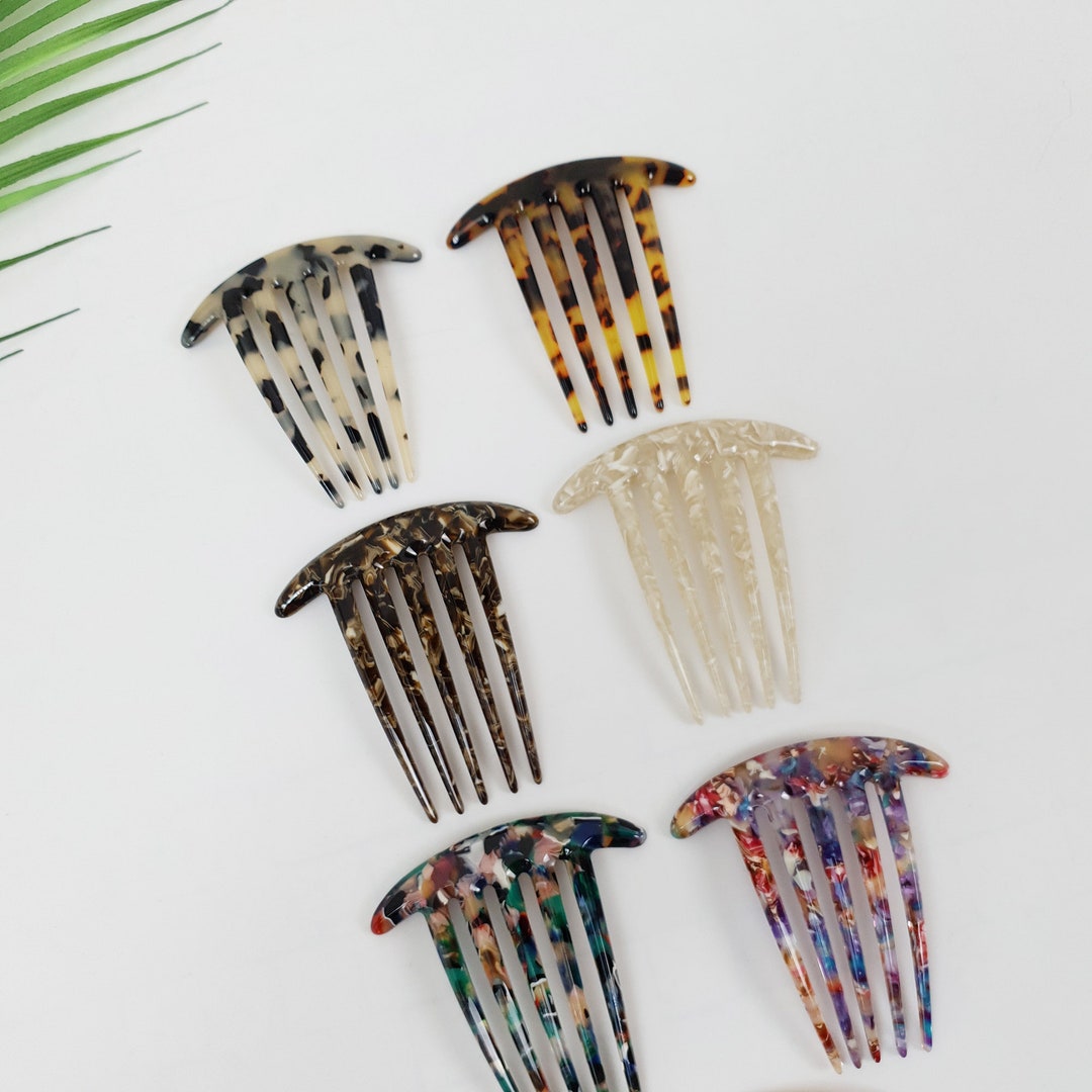 Tortoise Shell Long Leg Hair Comb Pin / Luxurious French Hair Pin ...