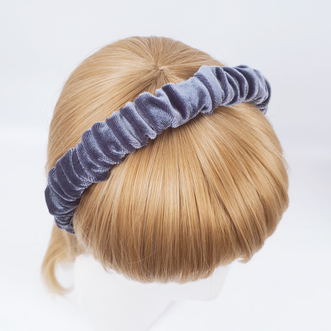 Velvet Wrinkle Simple Headband / Hair Accessories for Woman / Velvet ...