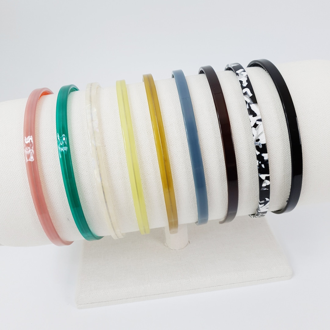 Pure Color Inner Wire Thin Headband / Simple Line Headband / Elegant ...