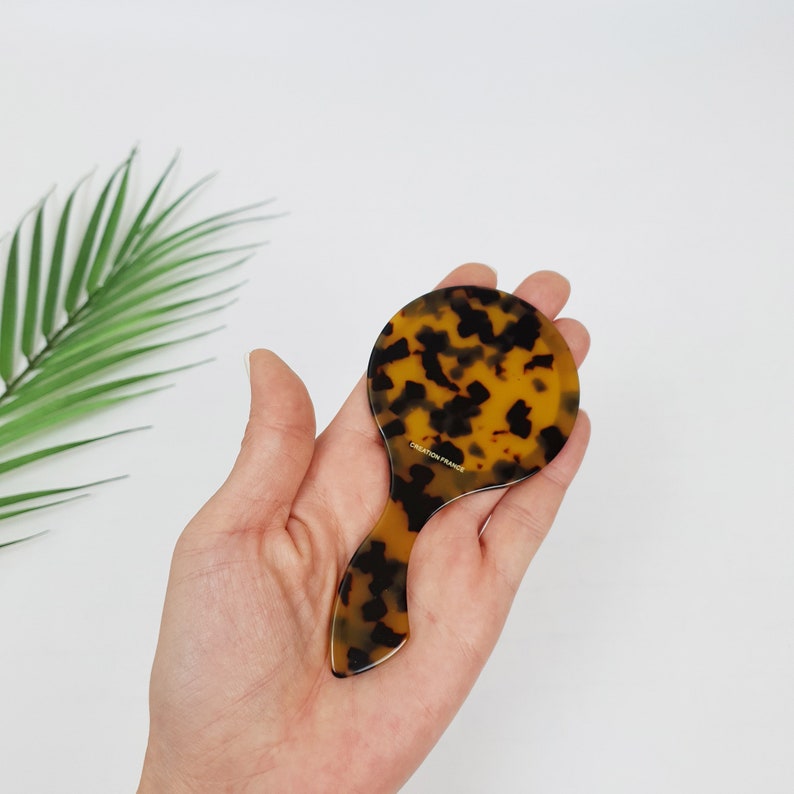 Tortoise Marble Thin Half Moon Shape Hair Comb / Hand Held - Etsy