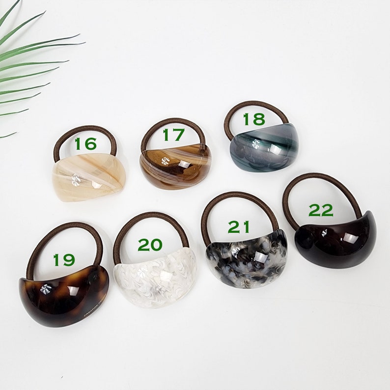 Leopard Round Curve Hair Tie / Tortoise Shell Ponytail Holder - Etsy