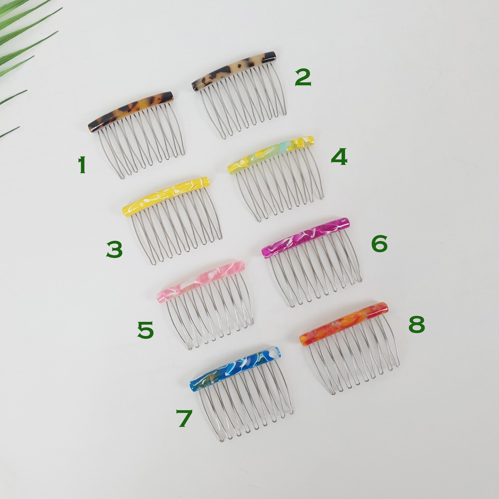 Leopard Jelly Straight Hair Comb Pin / Cute French Hair Pin / - Etsy