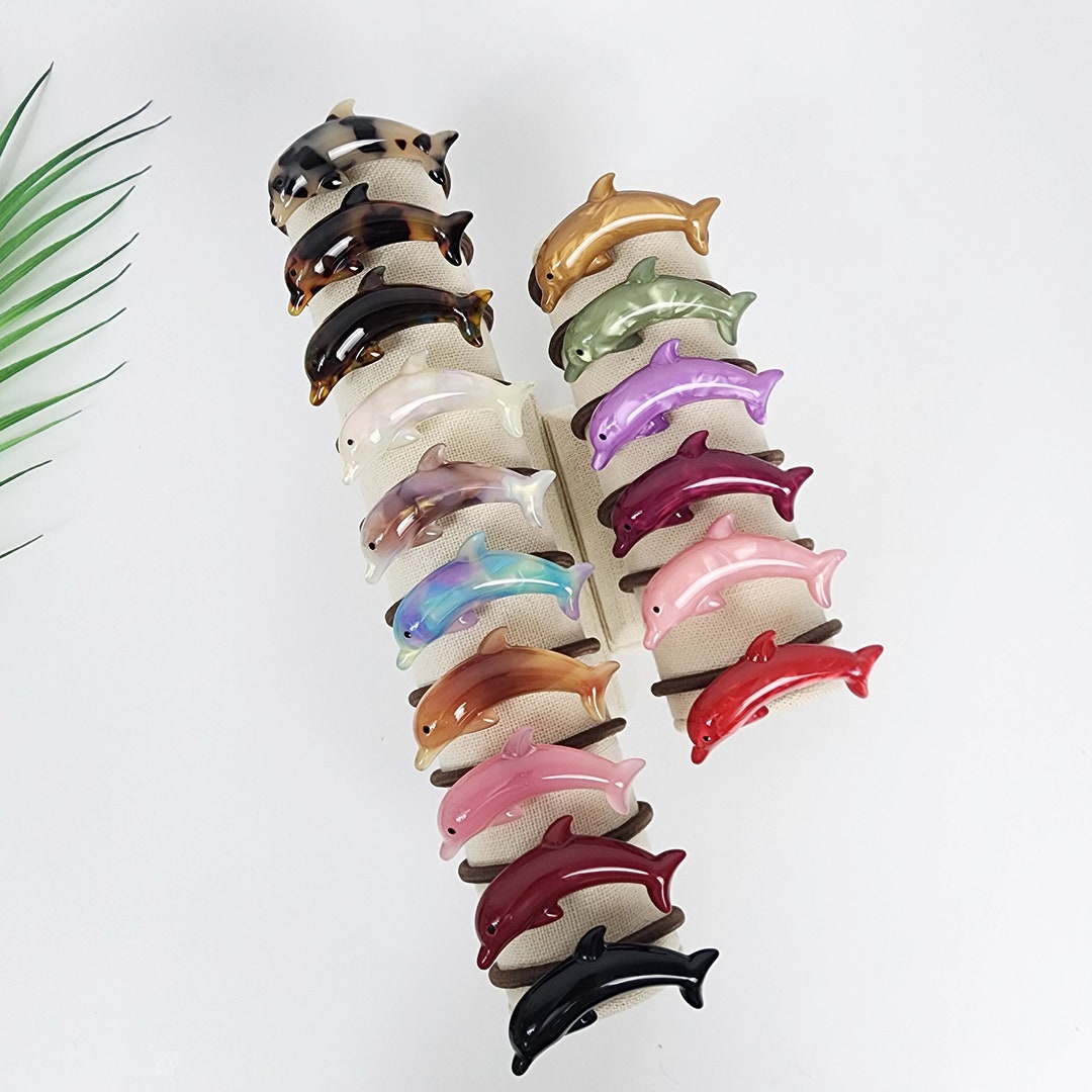 Flying Dolphin Ponytail Elastic Hair Tie (2.2 Inch) / Simple Cute ...