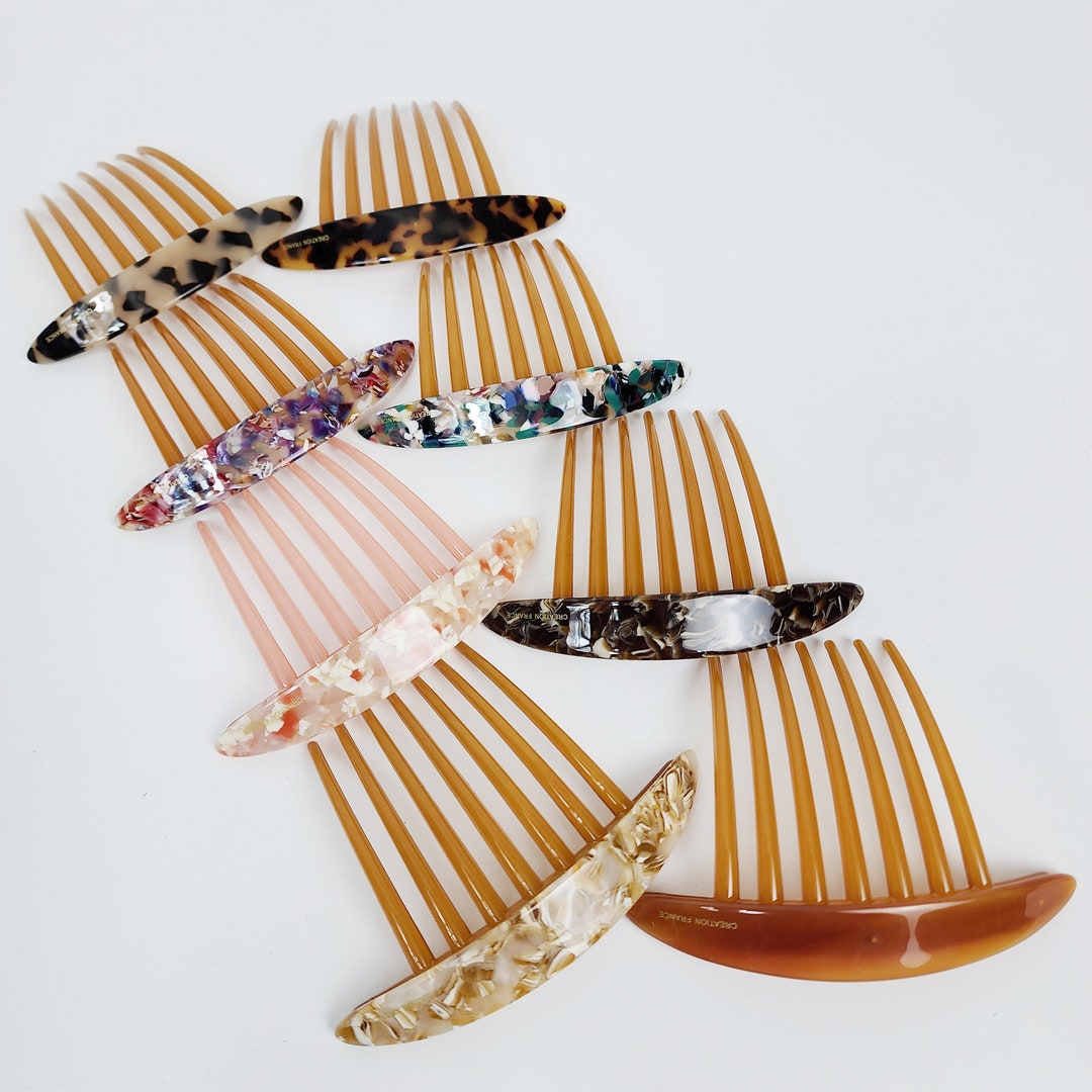 Simple Long Oval Non-slip Hair Comb Pin (4.3 Inch) / Tortoise Shell ...