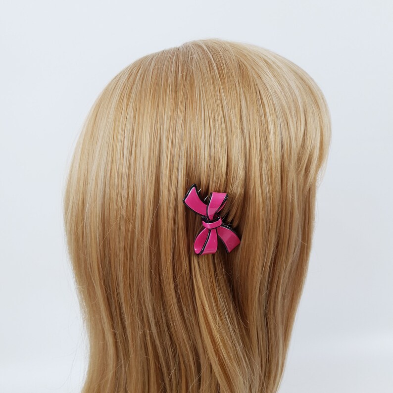 Double Ribbon Hair Comb Pin / Pastel Color French Hair Pin / - Etsy