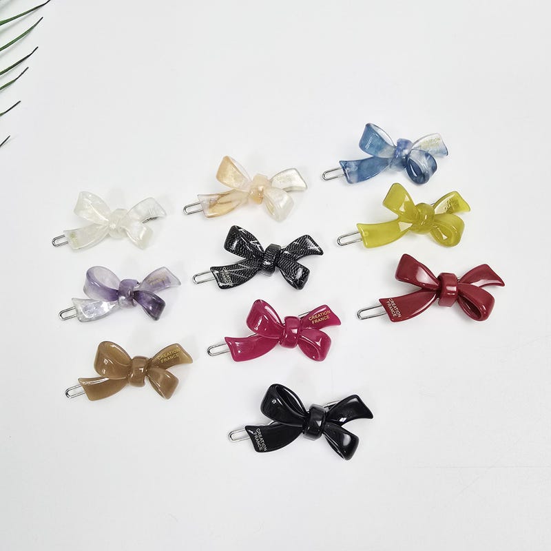 Bow Ribbon Bobby Pins - Etsy
