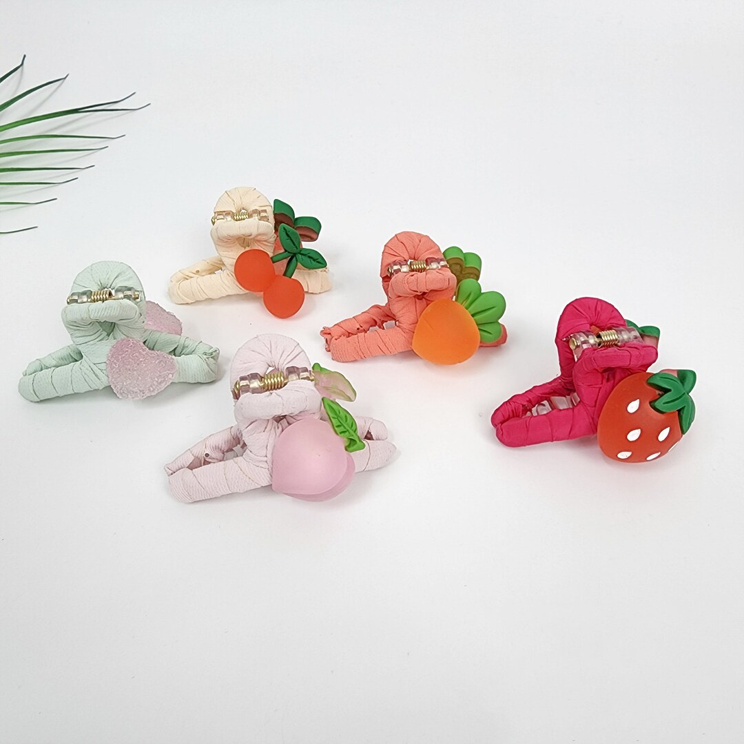 Fresh Fruit Hair Clip / Twist Mini Hair Claw Clip (2.0 Inch) / Small ...