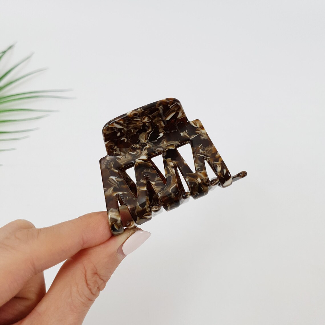 Leopard Lucy Basic Hair Clip / Tortoise Marble French Hair | Etsy