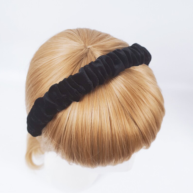 Velvet Wrinkle Simple Headband / Hair Accessories for Woman / Velvet ...