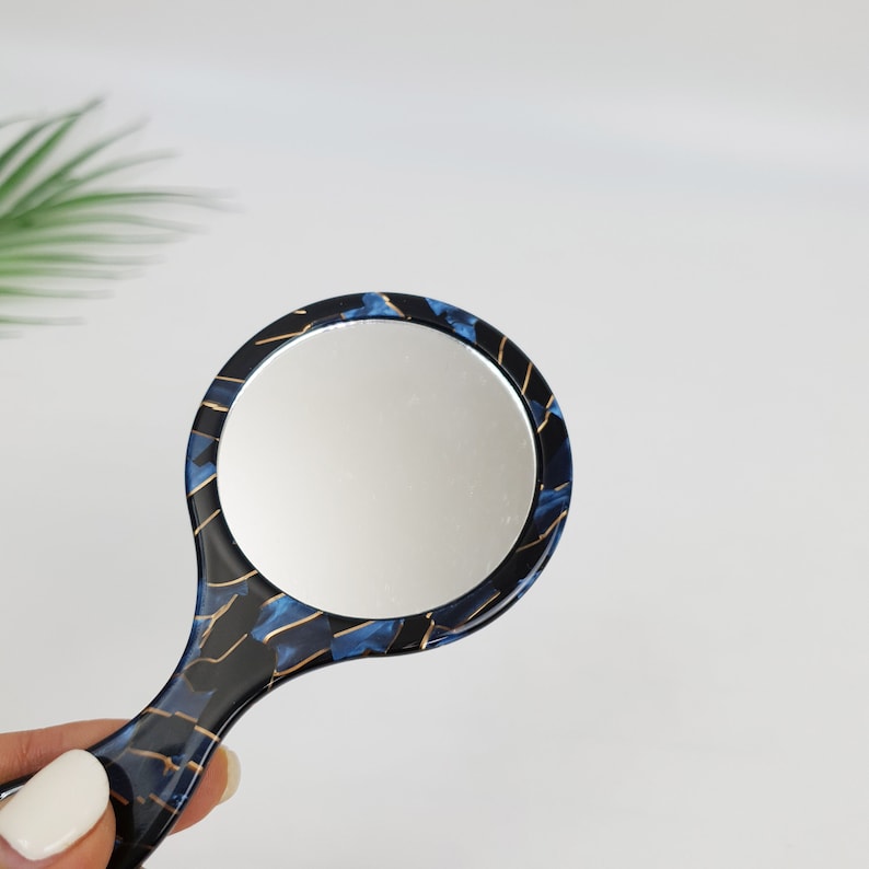 Tortoise Marble Thin Half Moon Shape Hair Comb / Hand Held | Etsy