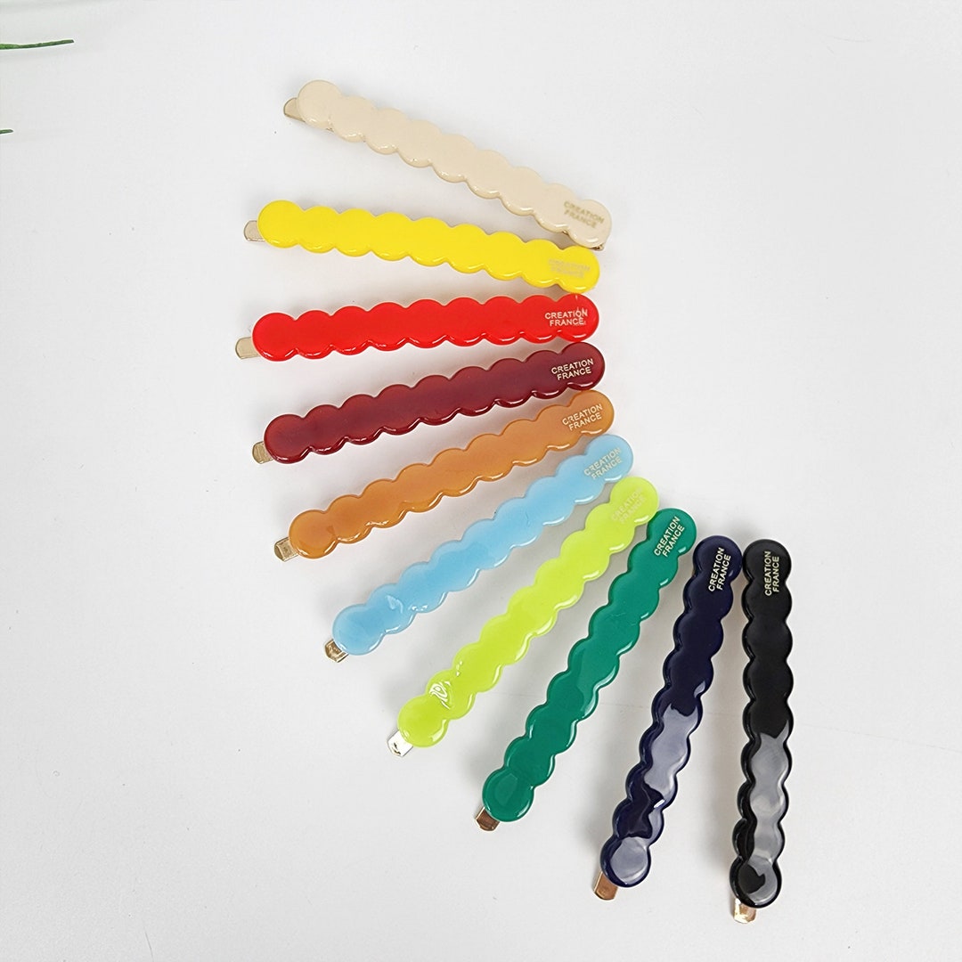 Vivid Color Round Mini Bobby Pin (2.4 Inch) / Simple French Hair Pin ...