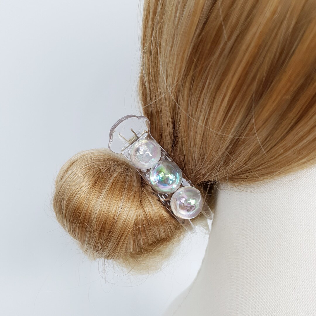 Aurora Pure Water Drop Hair Claw Clip / Cute Ponytail Holder / Hair ...