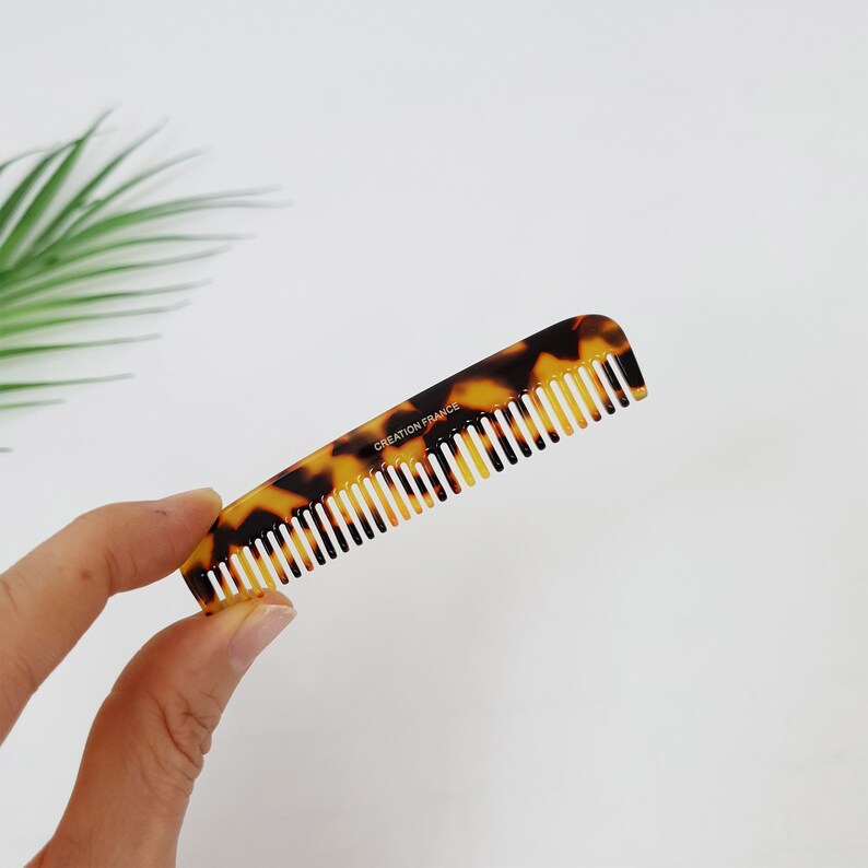 Tortoise Marble Small 3.5 Inch Hair Comb / Curly Hair Comb | Etsy