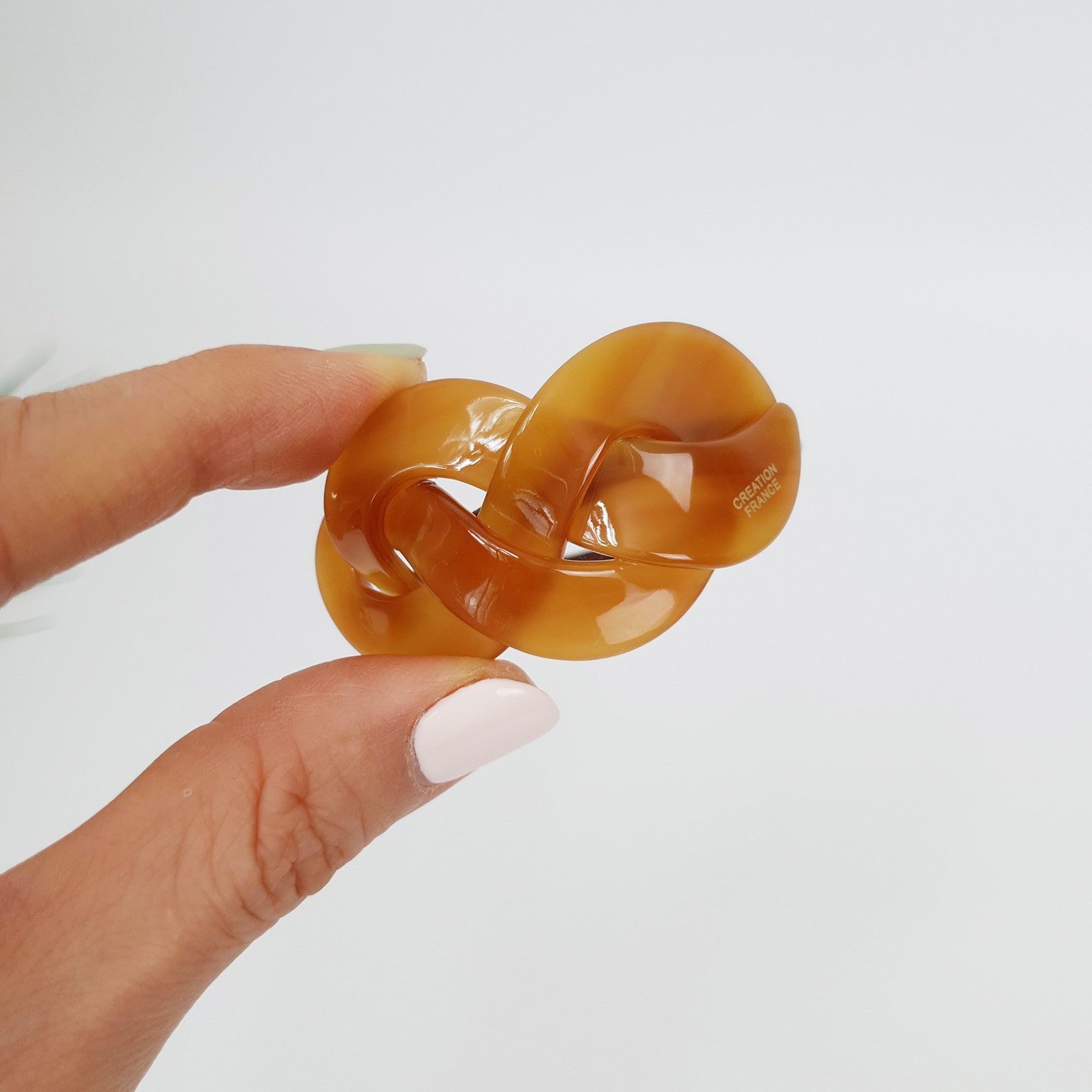 Leopard Triple Twist Curve Hair Tie / Fashionably Ponytail Holder ...