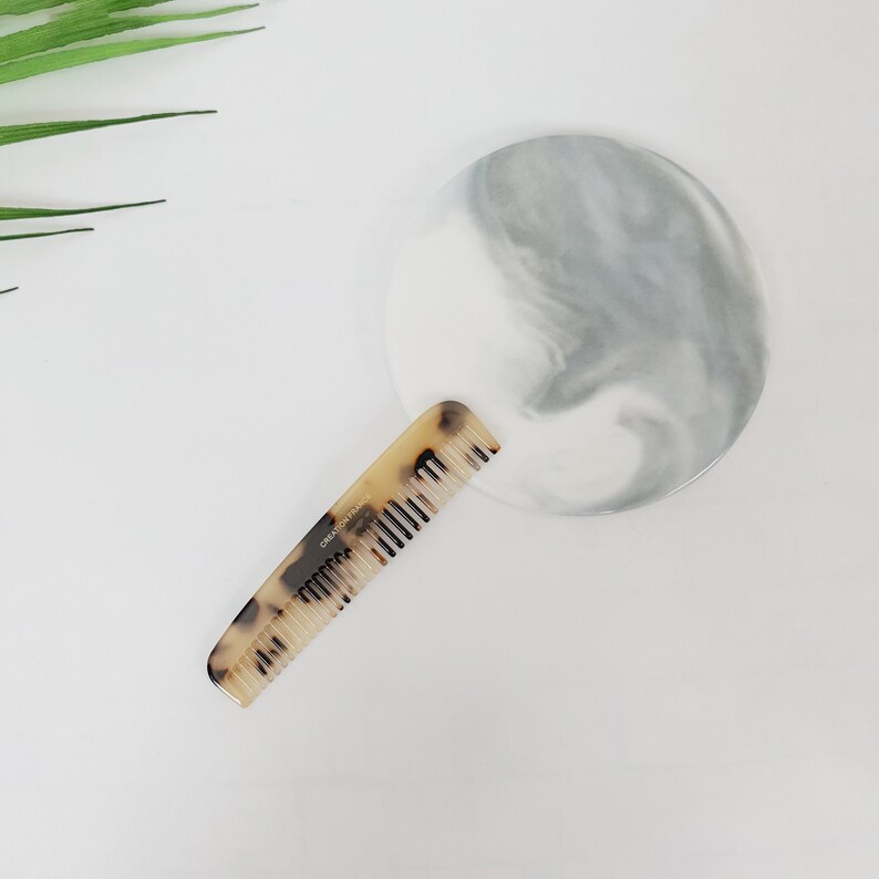 Tortoise Marble Small 3.5 Inch Hair Comb / Curly Hair Comb | Etsy