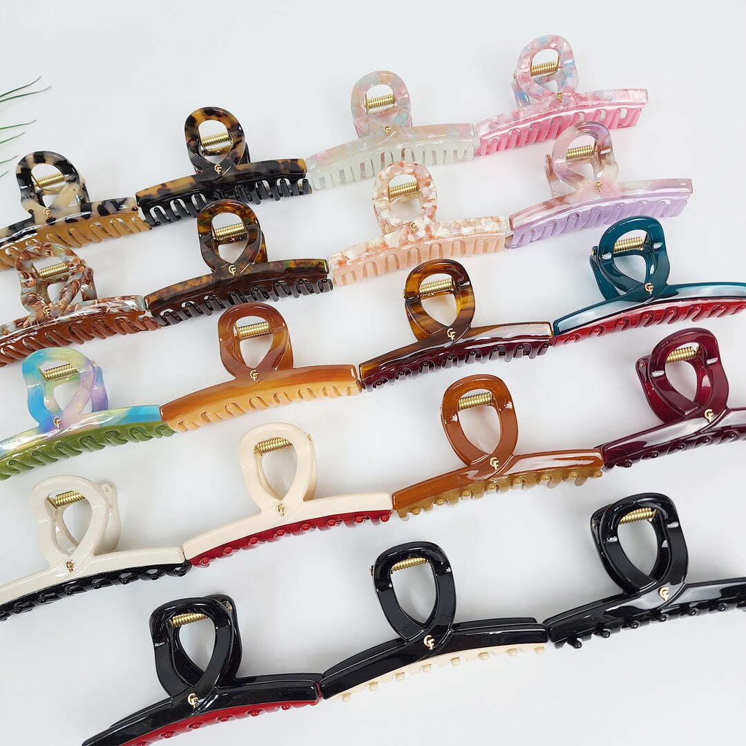 Leopard U Shape Spring Twist Hair Claw Clip (3.5 Inch) / Tortoise Shell ...