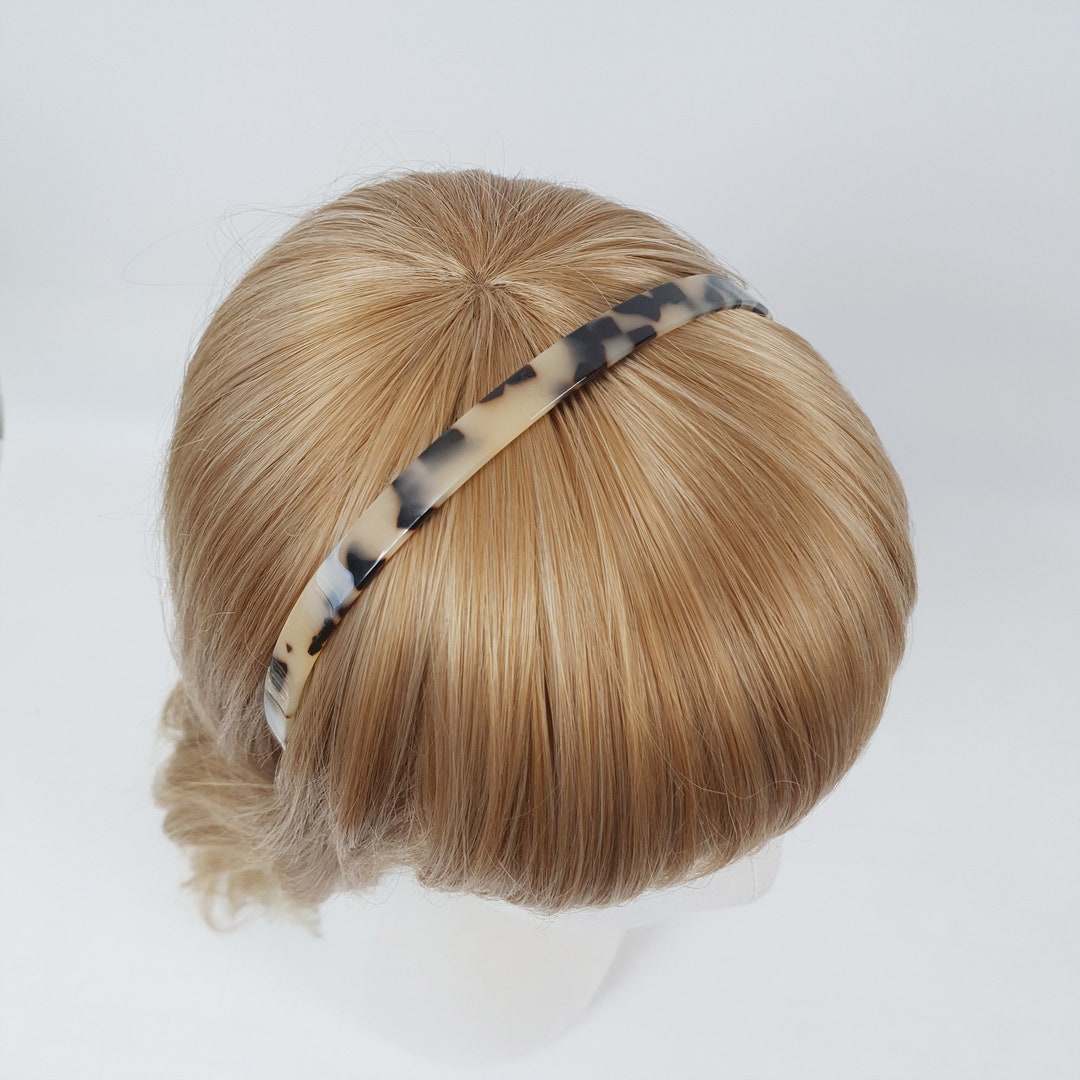 Tortoise Shell Simple Thin Headband / Simple Acrylic Alice Headband ...