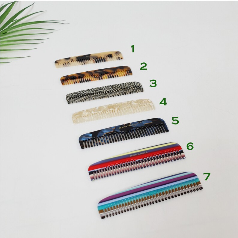Tortoise Marble Small 3.5 Inch Hair Comb / Curly Hair Comb - Etsy