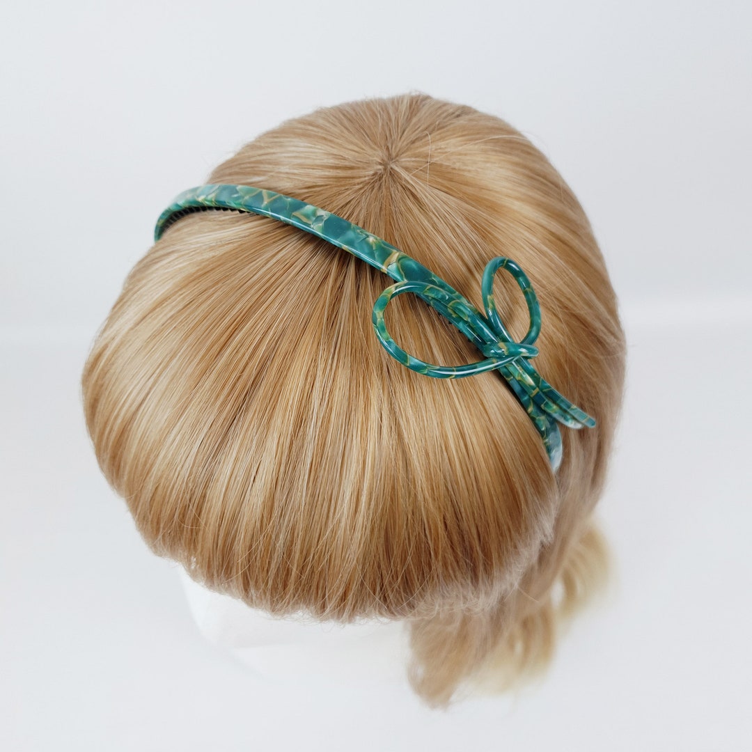 Tortoise Shell Line Ribbon Headband / Elegant Hair Accessories for ...