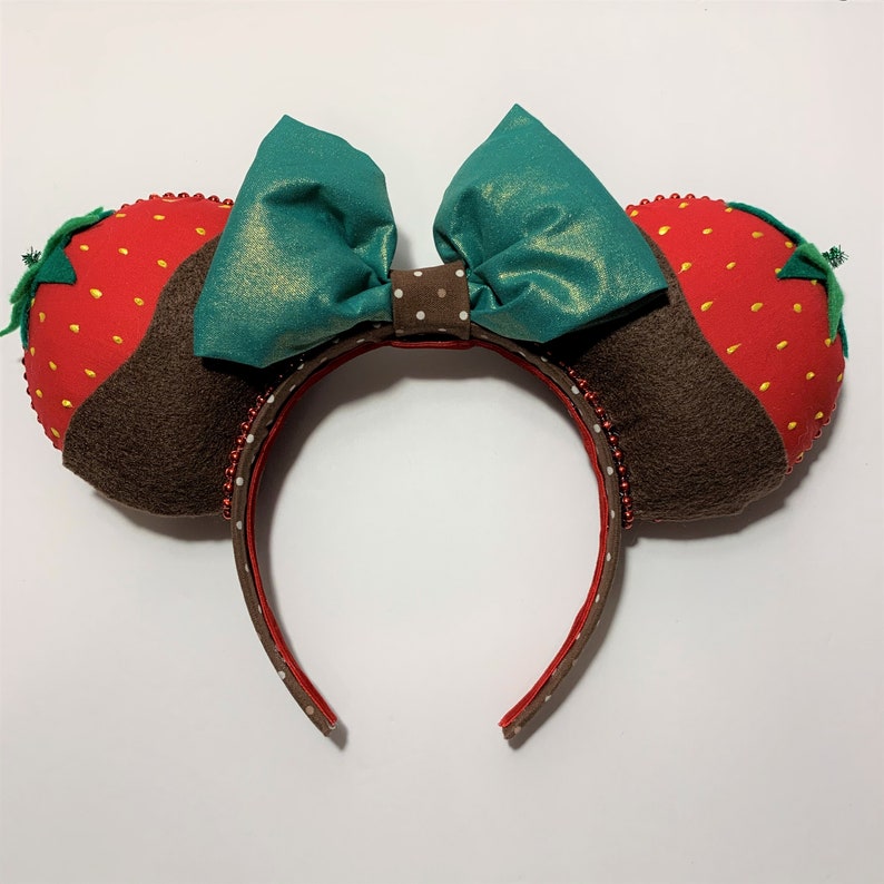 Chocolate Covered Strawberry Mickey Ears. Mickey Mouse Ears. | Etsy