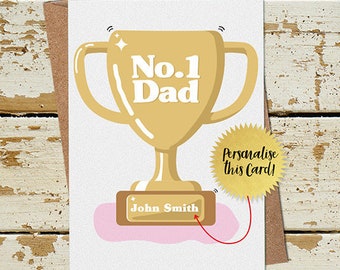 Personalised Fathers Day Card for Grandad Personalised - Etsy