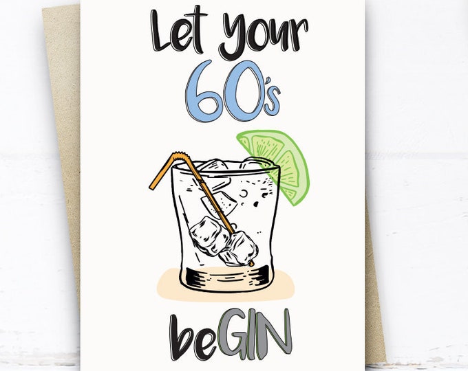 Funny 60th Birthday Card for Women Mum Her Him Friend Wife - Etsy
