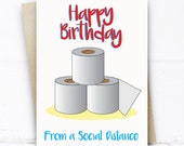 Social Distancing Happy Birthday Card Isolation Birthday Card - Etsy