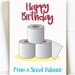 Social Distancing Happy Birthday Card, Isolation Birthday Card for ...