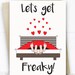 Let's Get Freaky Card Funny Anniversary Card for Him Her - Etsy